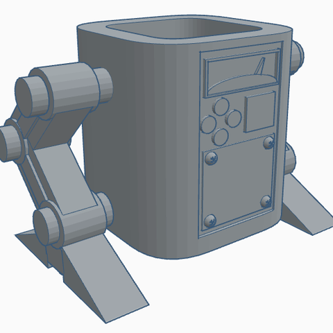 Download 3D model Robot Style Pencil Holder ・ Cults