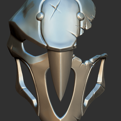 Download STL Reaper mask with original broken design ・ Cults