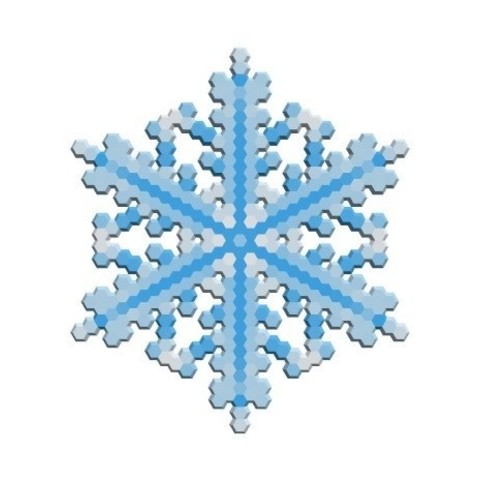 Download free 3D printer templates Snowflake growth simulation in ...