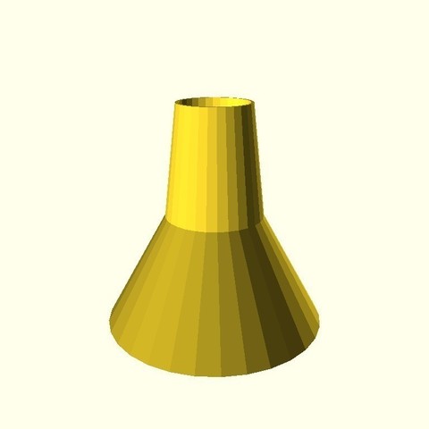 Download free STL file Wide-mouth funnel, customizable • Design to 3D ...