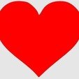 Download free STL Heart, flat on one side ・ Cults
