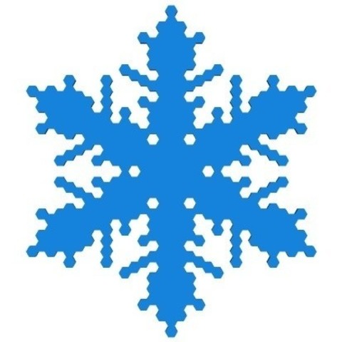 Download free 3D printer templates Snowflake growth simulation in ...
