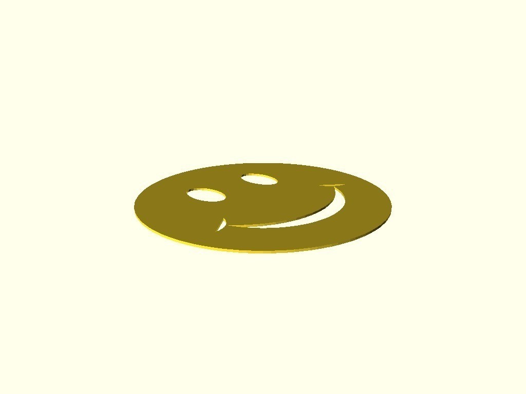Free STL file Smiley face stencil・3D printing template to download・Cults