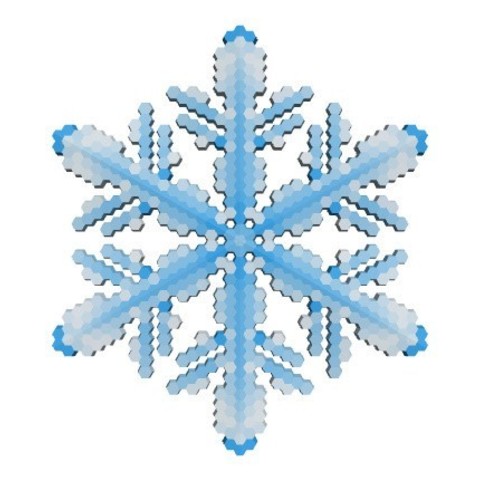 Download free 3D printer templates Snowflake growth simulation in ...