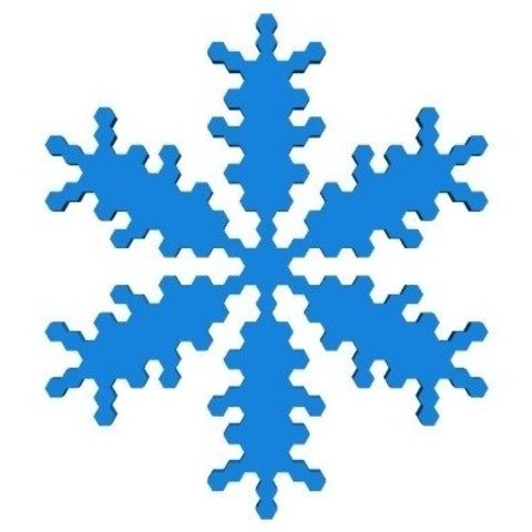 Download free 3D printer templates Snowflake growth simulation in ...