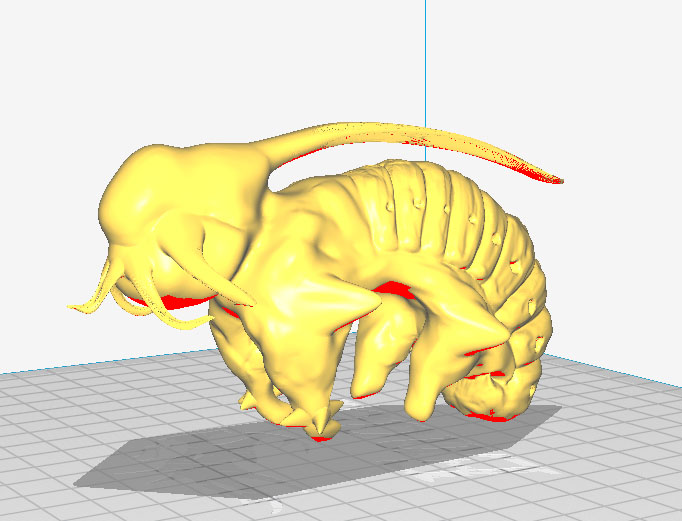 Free OBJ file WORM・3D printable model to download・Cults