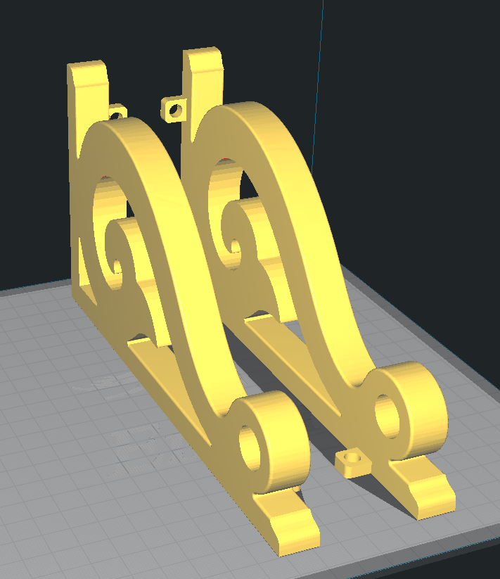 Free STL file shelf bracket / wall bracket 📚・Design to download and 3D ...