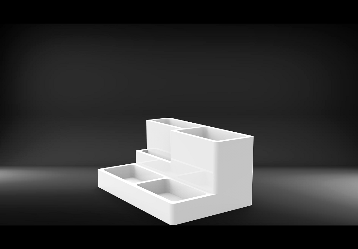 Free STL file desktop organizer / pen holder 🖊️・Model to download and ...