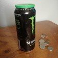 Diseños 3D gratis piggy bank cap for monster can ・ Cults