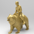 Descargar archivo STL gratis putin on bear • Diseño para imprimir en 3D ...