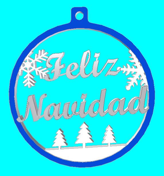 Archivo STL Bola árbol Feliz Navidad・Objeto imprimible en 3D para descargar・Cults