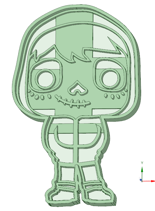 Datei STL Coco Boy / Nene Coco cookie cutter・Modell für 3D-Druck zum ...