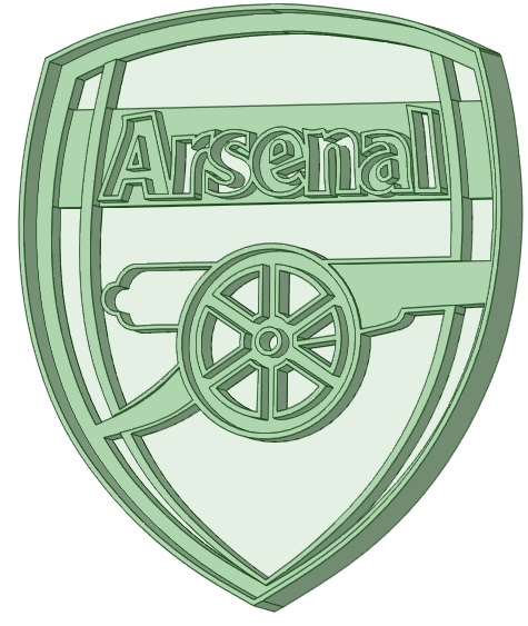 Télécharger fichier STL L'emporte-pièce de l'Arsenal FC • Modèle à ...