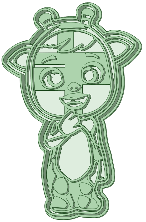 Archivo STL Cry Babies parado 3 cookie cutter 🍪・Plan para descargar y ...