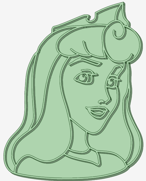 STL file Princess Aurora cookie cutter・3D printable model to download・Cults