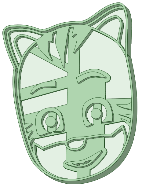 STL file Cat boy face cookie cutter 🐱・3D printable model to download・Cults