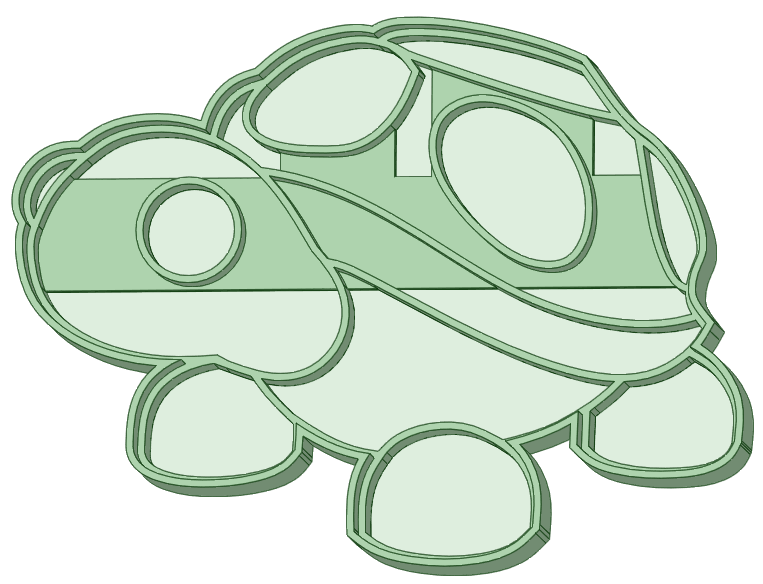 STL file Turtle Cookie Cutter・3D printer design to download・Cults