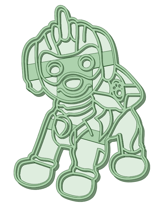 Fichier STL L'emporte-pièce Mighty Pups 🍪・Design à télécharger et à ...