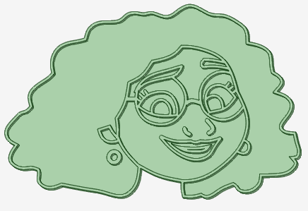 STL file Mirabel Encanto cookie cutter・3D printable model to download・Cults