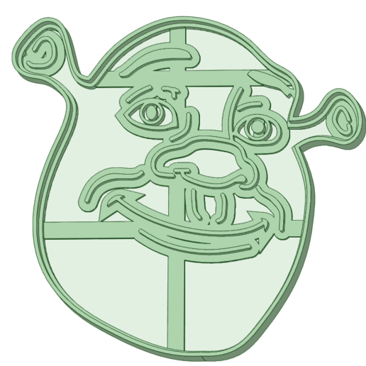 Download STL file Shrek cookie cutter • 3D print template ・ Cults