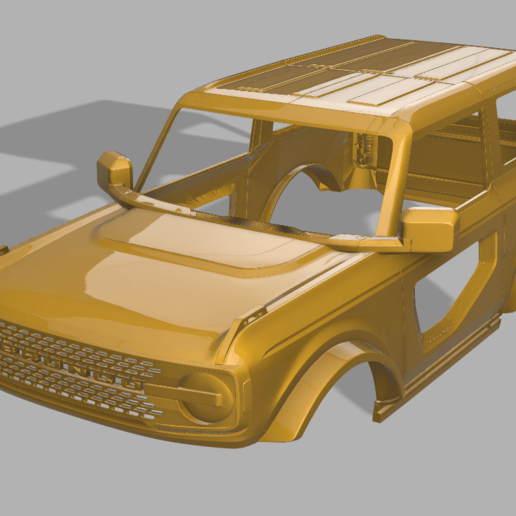 Download STL file Ford Bronco 2021 • 3D printing design ・ Cults