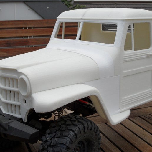 Download STL file RC Body Jeep Station Wagon Pickup scale crawler 1/10 ...