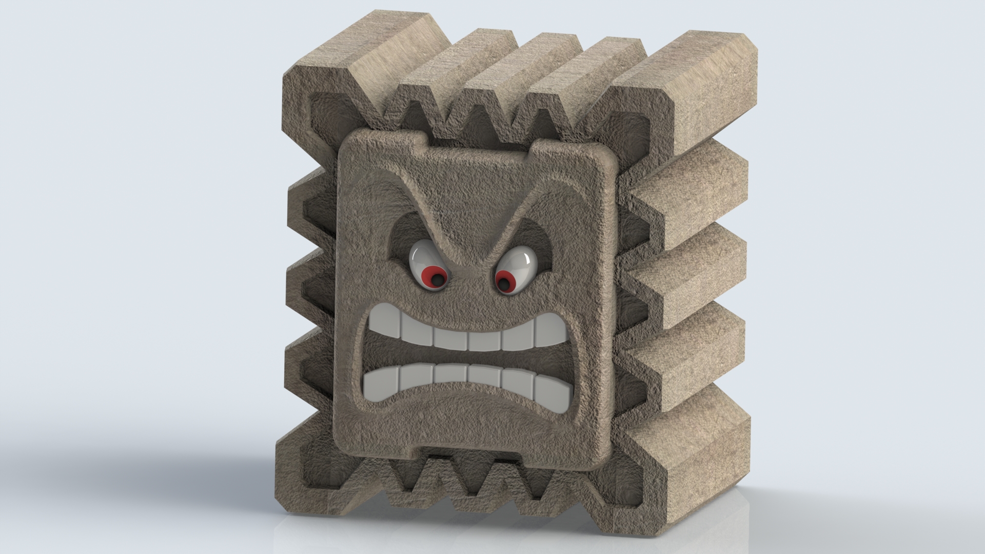 Archivo STL Thwomp Super nintendo world・Diseño imprimible en 3D para ...