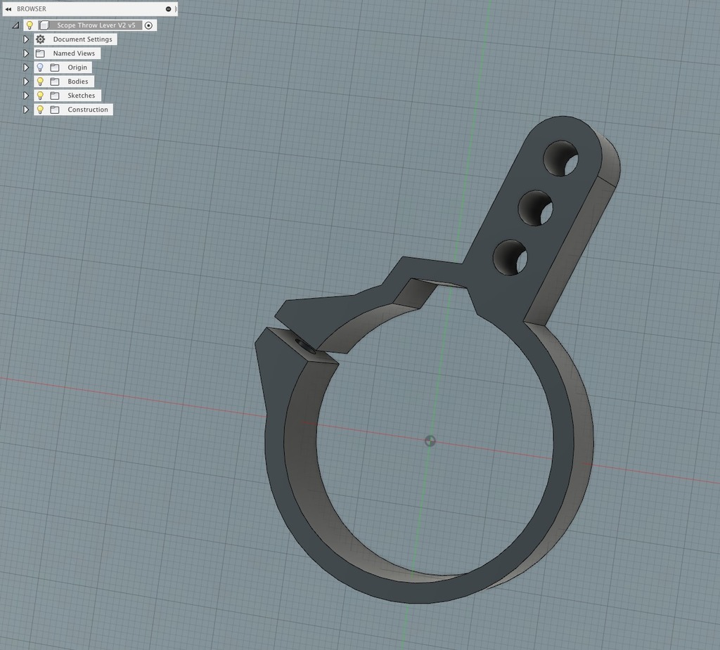 Free 3D file Customizable Scope Throw Lever 🔫・3D printable object to ...