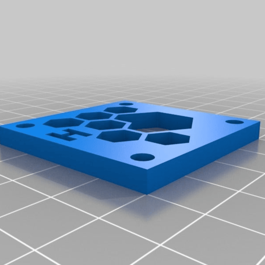 Download free STL file Fan Cover 40x40 mm HEX_fan_v1.1 • Model to 3D ...