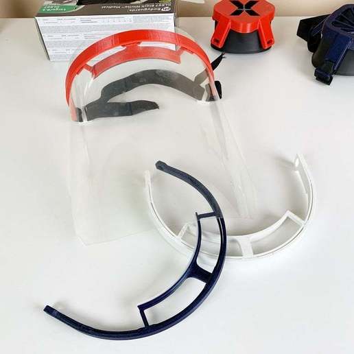 Download free STL file Covid-19 Face shield - simple to print • 3D ...