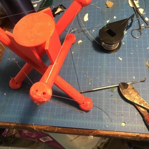 Download free STL file Tensegrity - prints in place with removable ...