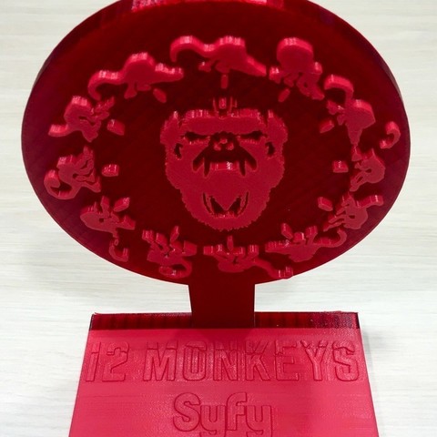 Download free 3D model 12 Monkeys - Army of the 12 Monkeys Symbol ・ Cults