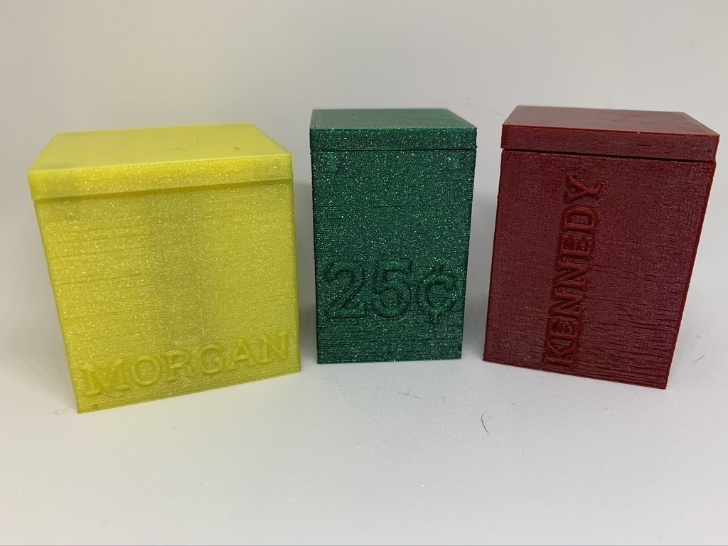 Free STL file Coin Boxes 🪙・3D printing design to download・Cults