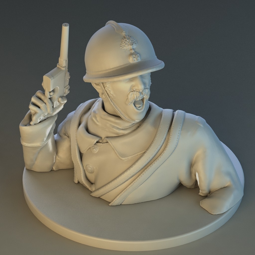 STL file French Soldier WW1.・3D printing model to download・Cults
