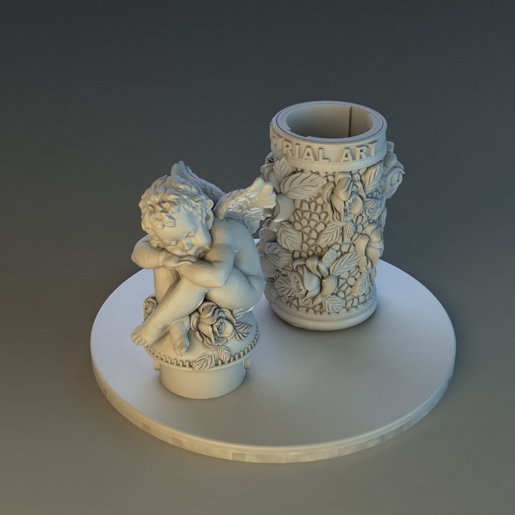 STL file Angel storage box・3D printer design to download・Cults