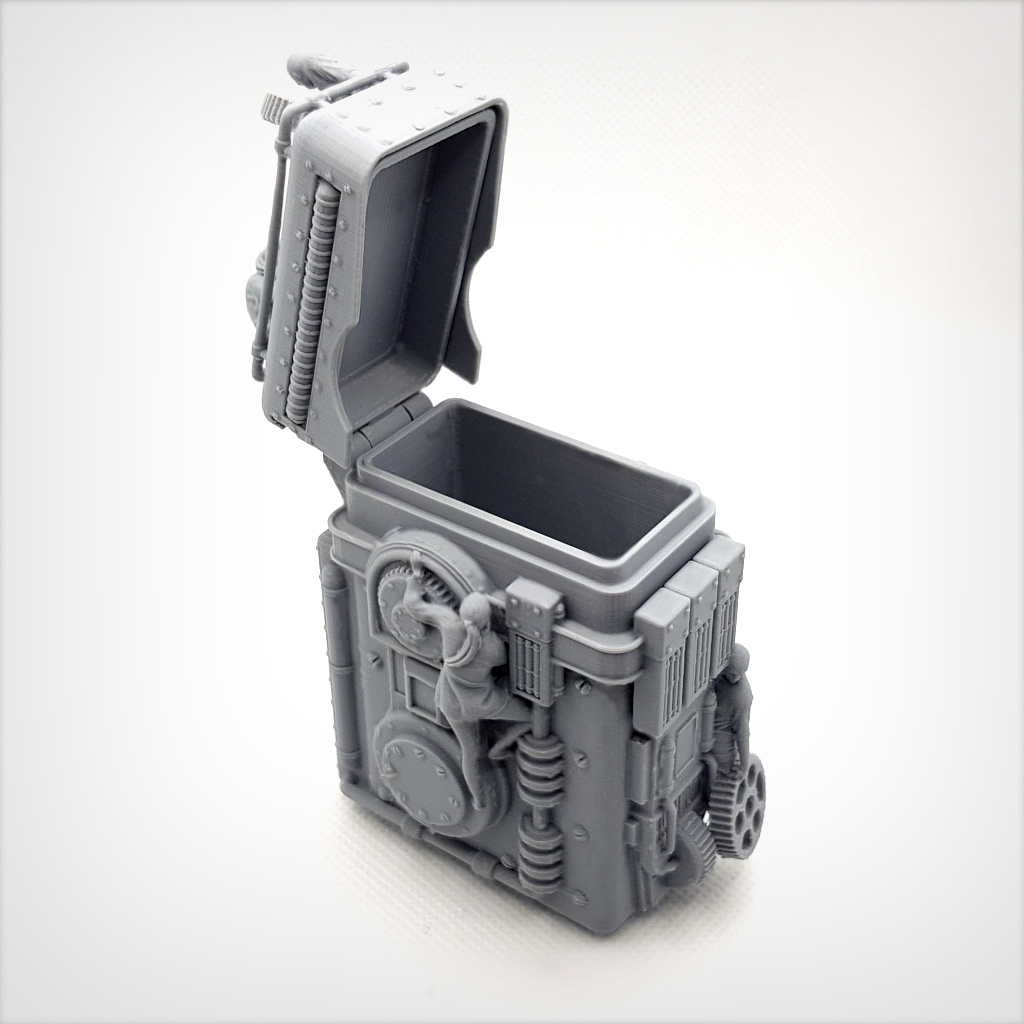 STL file Dieselpunk robot box. 🤖・3D printing model to download・Cults