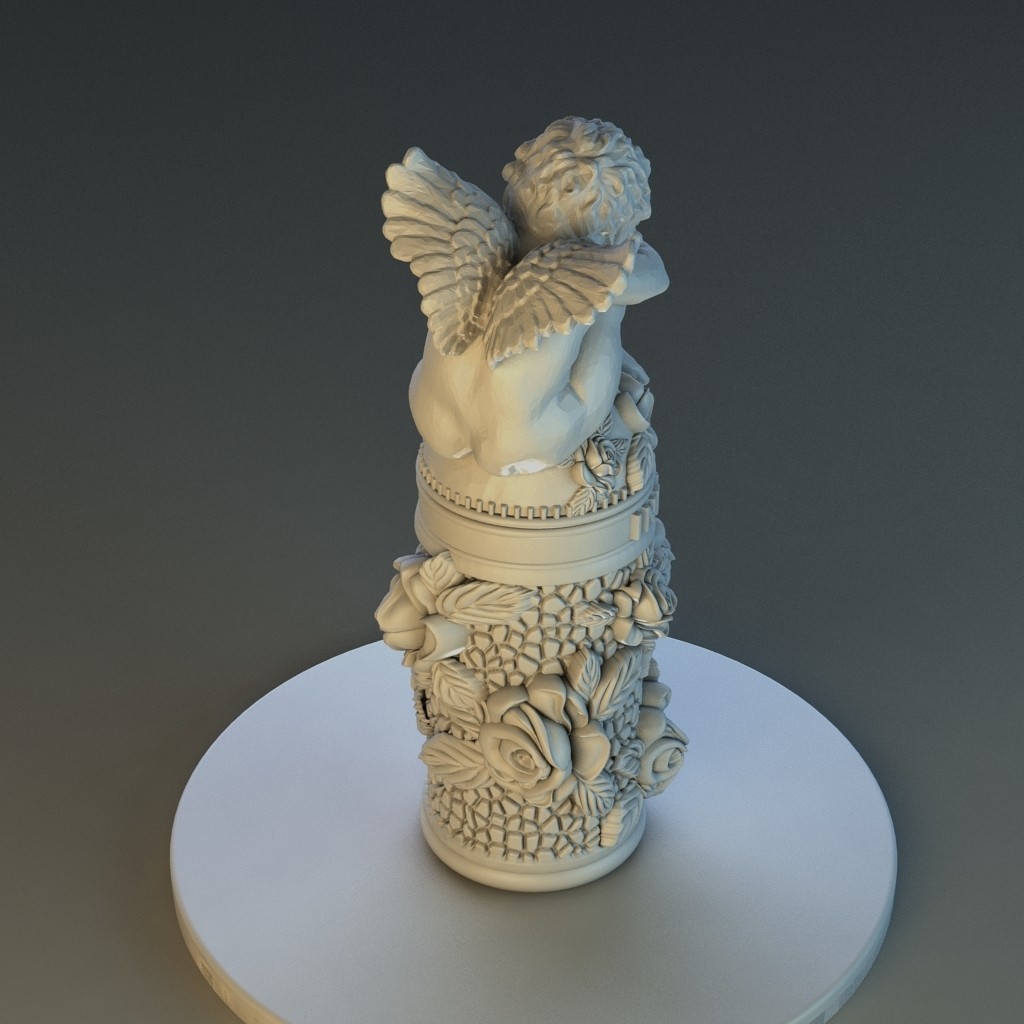 STL file Angel storage box・3D printer design to download・Cults