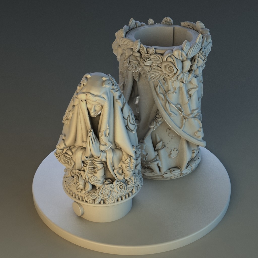 STL file Virgin Mary・3D printing template to download・Cults