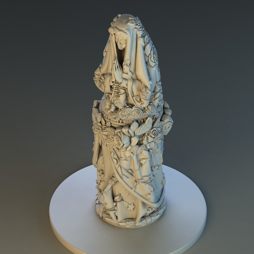 STL file Virgin Mary・3D printing template to download・Cults