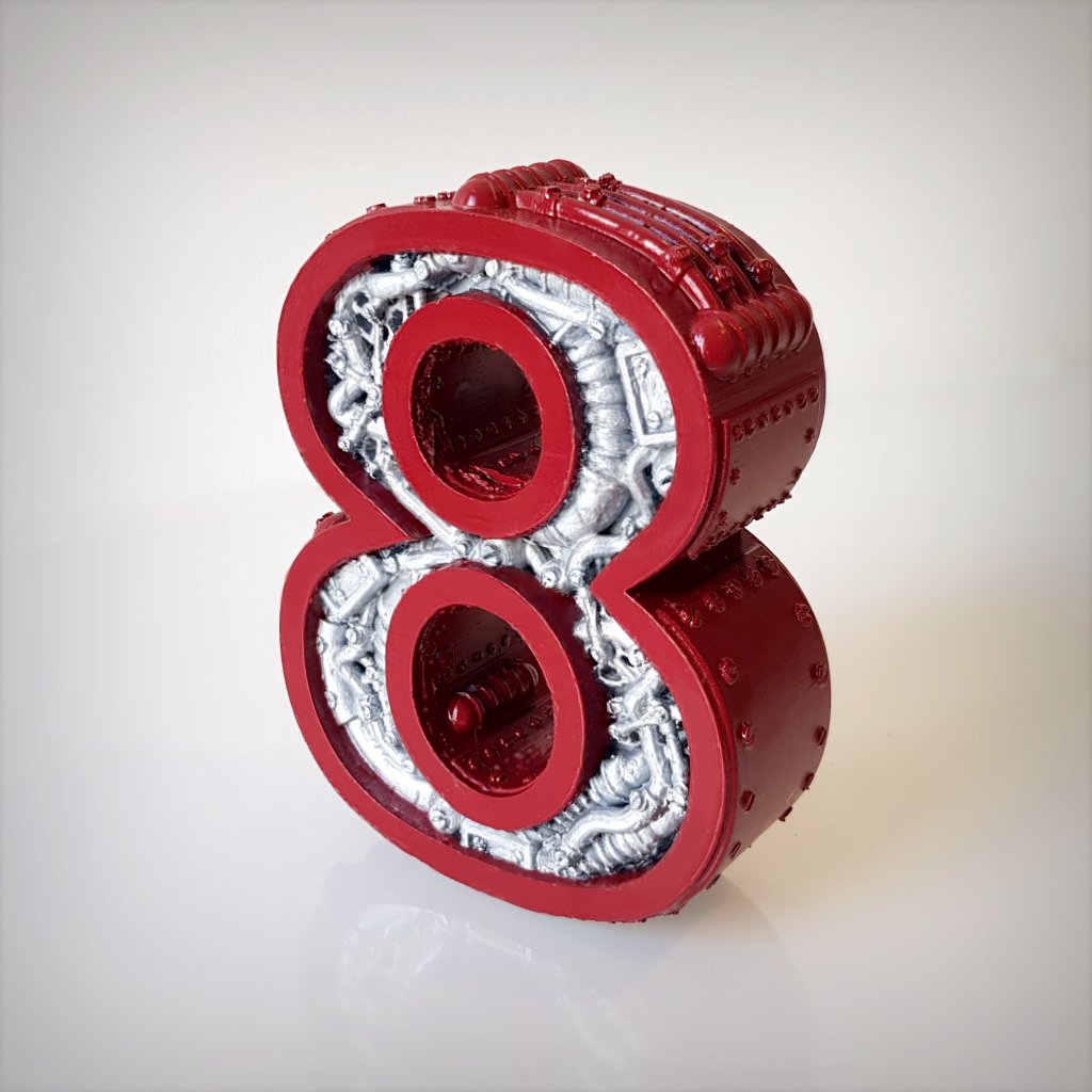 STL file Steampunk number 8・Design to download and 3D print・Cults