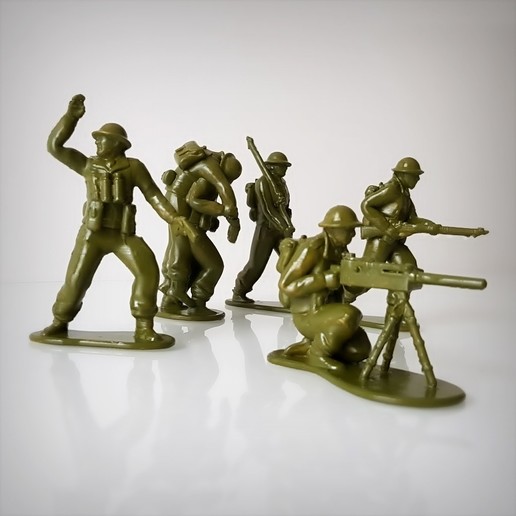 Impresora 3D Soldados británicos empacan ・ Cults