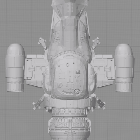 Download STL file Serenity, Firefly Class ship • 3D print template ・ Cults