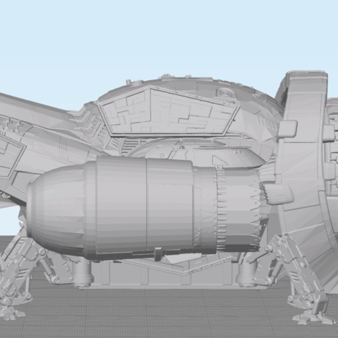 Download STL file Serenity, Firefly Class ship • 3D print template ・ Cults
