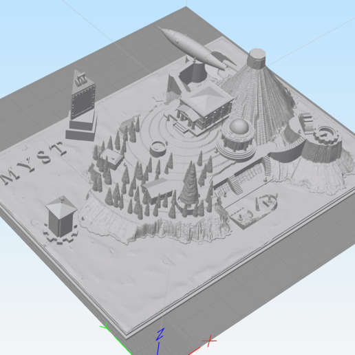 Download 3D printing models Myst island ・ Cults