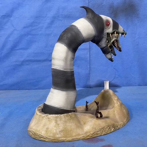 3D printed Beetlejuice Sandworm • made with Fusion3 F410 ・ Cults