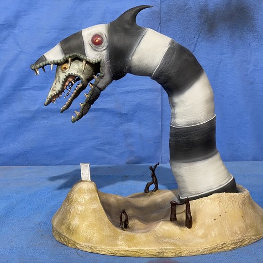 3D printed Beetlejuice Sandworm • made with Fusion3 F410 ・ Cults