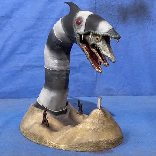 3D printed Beetlejuice Sandworm • made with Fusion3 F410 ・ Cults