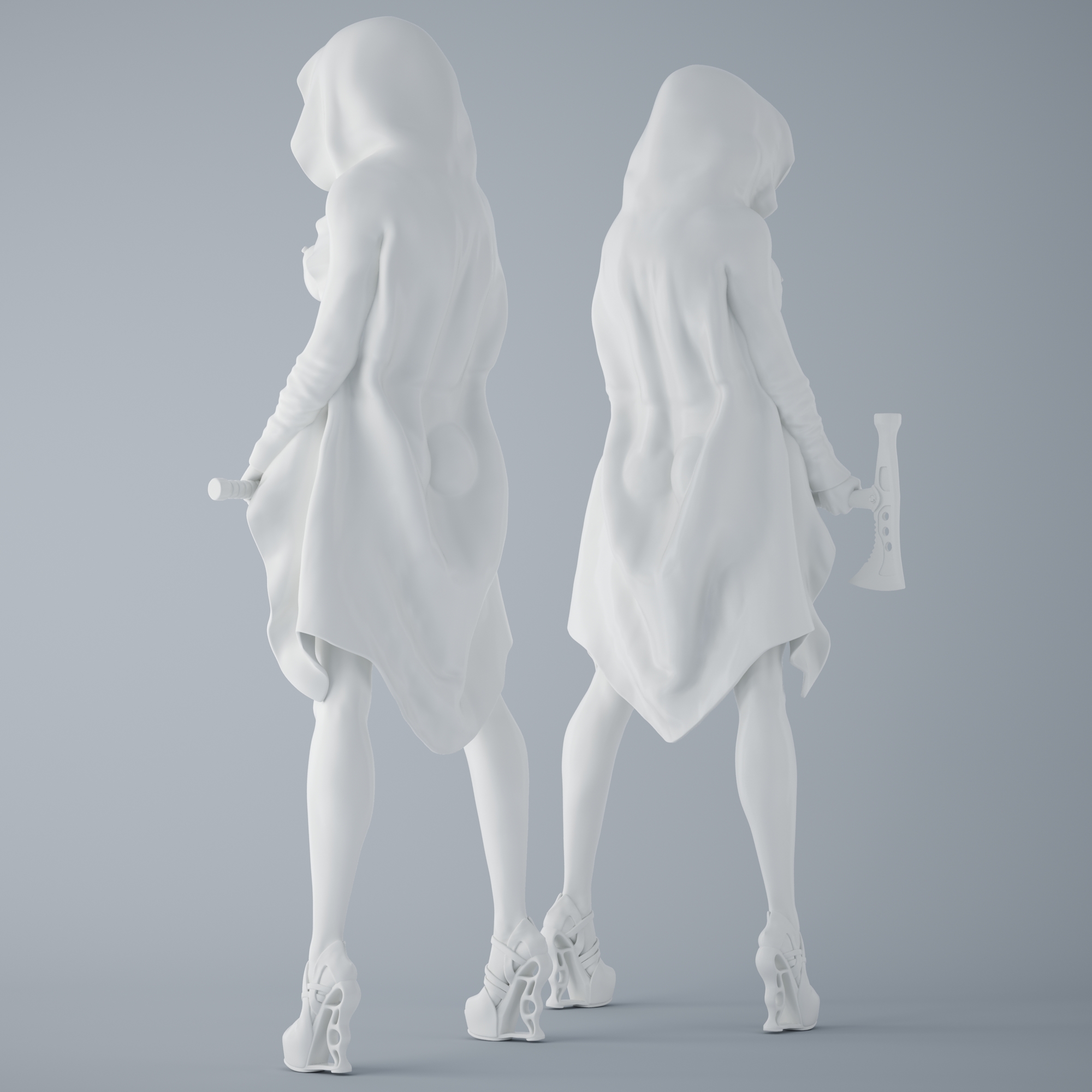 Download STL file Mask female fighter • 3D printable model ・ Cults