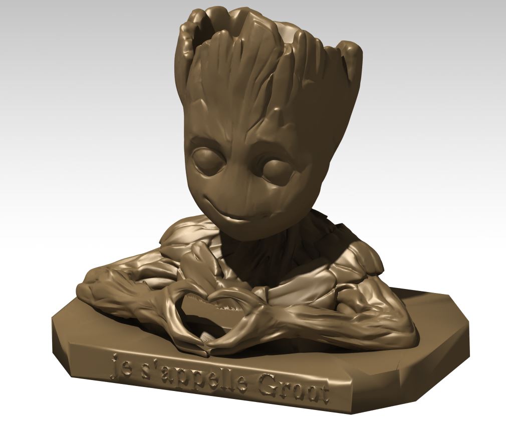 STL file Groot heart・3D print object to download・Cults