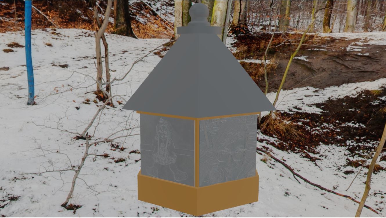 STL file Hanging Lantern Lithoplane Base・3D printable design to ...